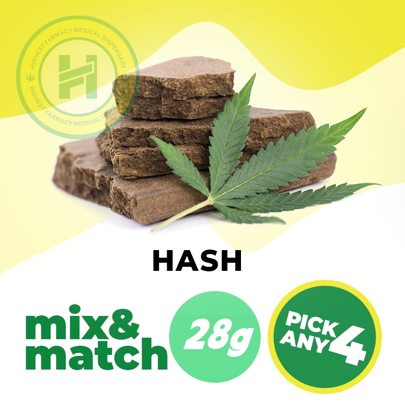Buy 28g Hash - Mix & Match - Pick any 4 - Highest Farmacy
